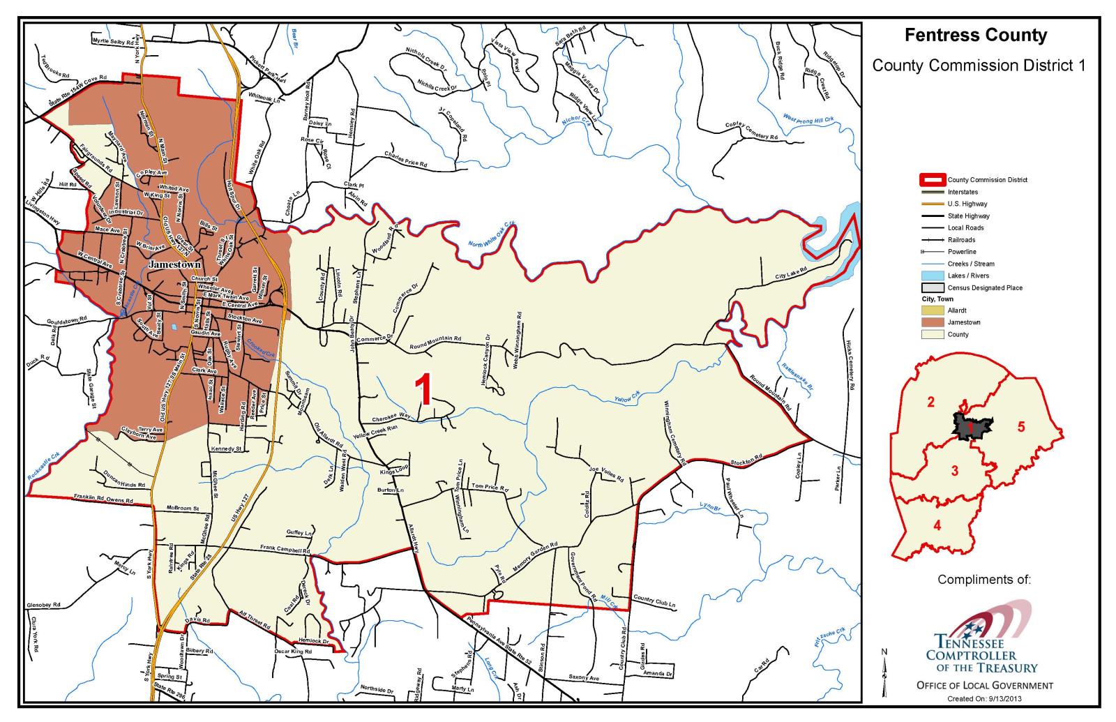 Maps - Fentress County
